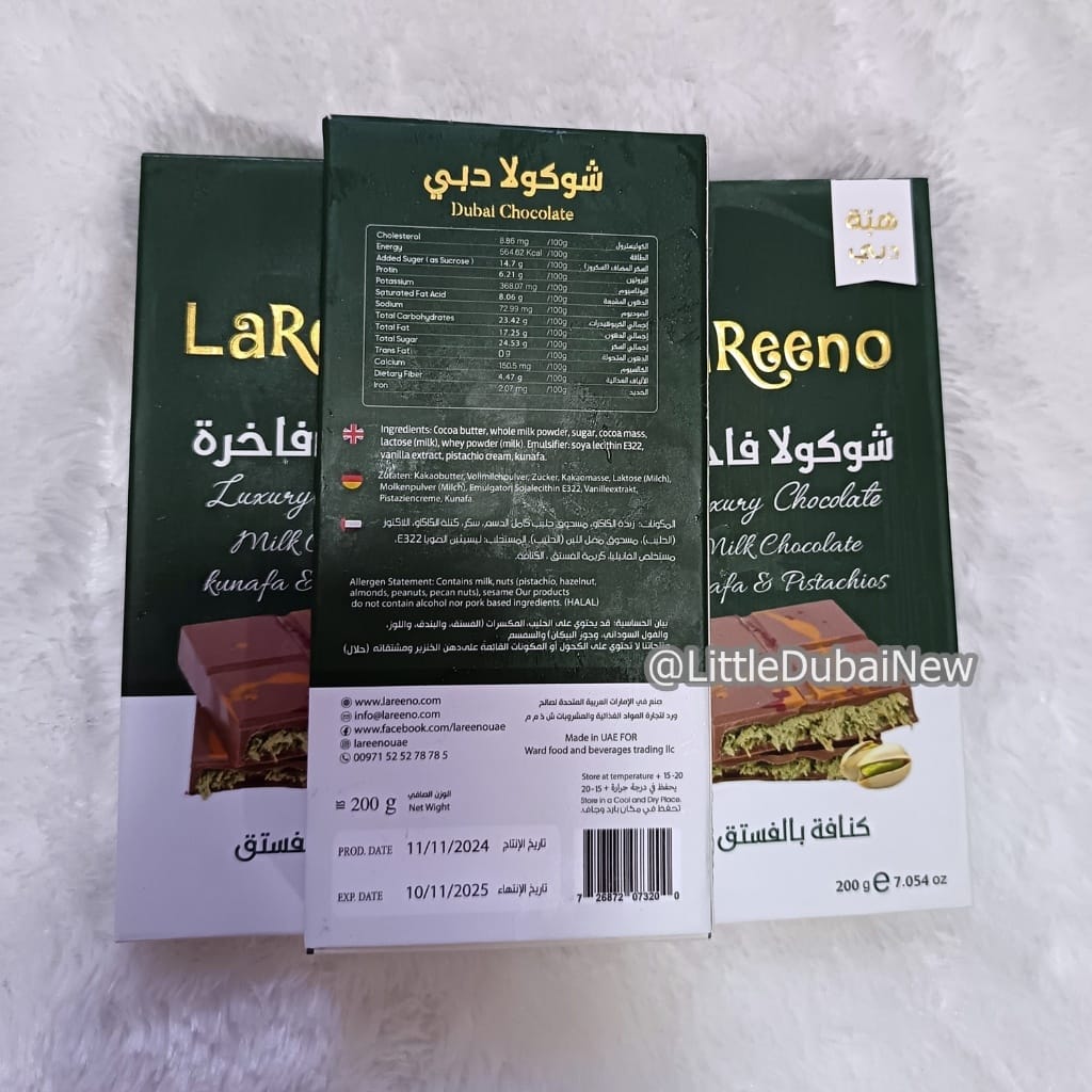 Jual Produk Pistachio Kunafa Chocolate, Coklat Viral Dubai